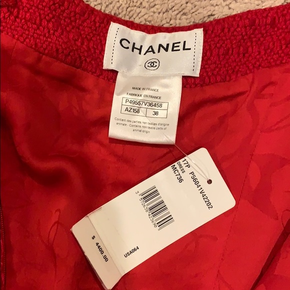 CHANEL | Dresses | Chanel Red Dress | Poshmark